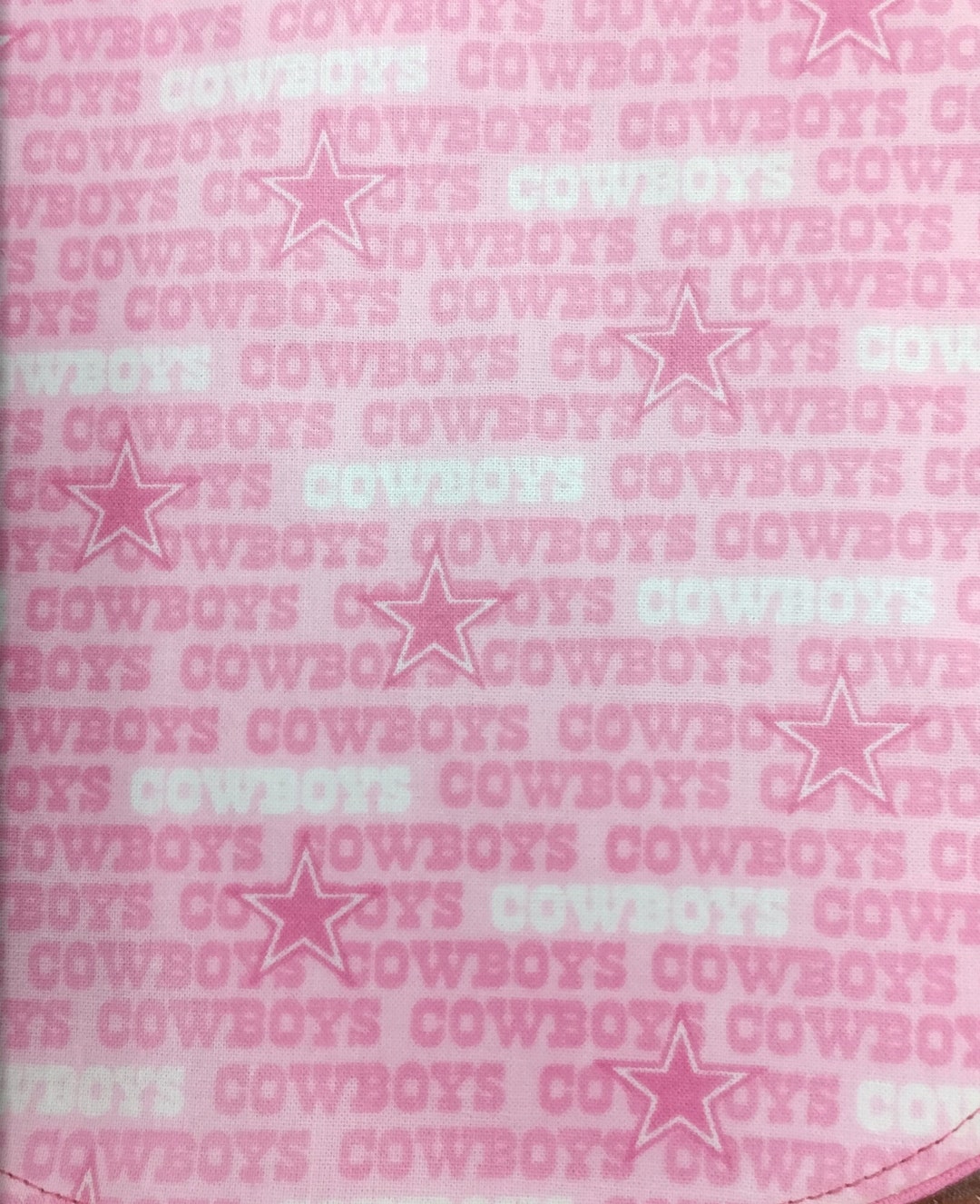 PINK Dallas Cowboys Football Team Baby Bib Waterproof Backing Hook and ...