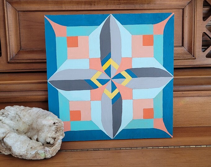 Barn Quilt Wood Sign Hand Painted - Etsy