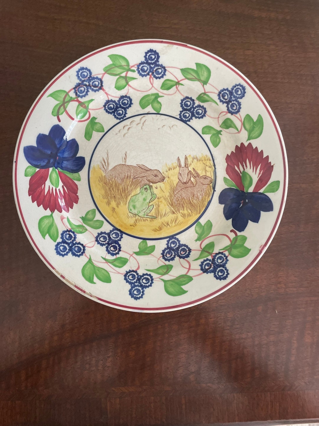 RARE Rabbitware Rabbit Ware Plate Stick Spatter Rabbits and - Etsy