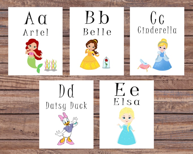 Flash Cards, Princess, Alphabet Cards, Learning Toys, Educational Toys ...