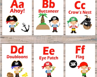Pirate alphabet | Etsy