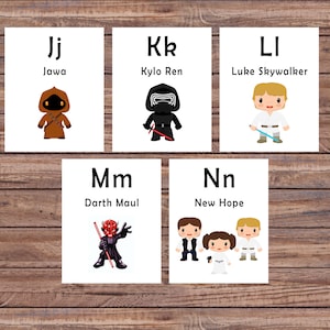 Flash Cards, Star Wars, Alphabet Cards, Learning Toys, Educational Toys ...