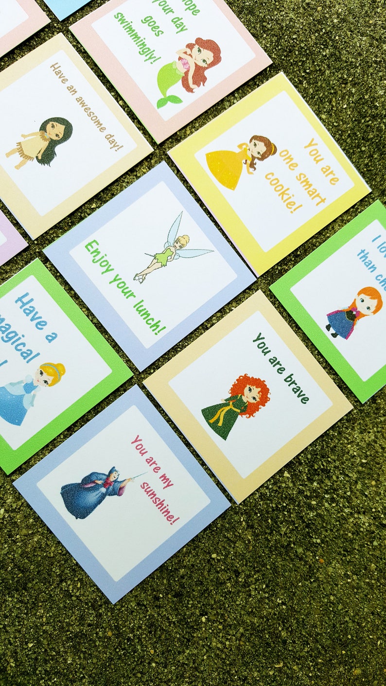 Princess Notes, Lunch Box Note, Princess, Educational Toys, Kids Lunch ...