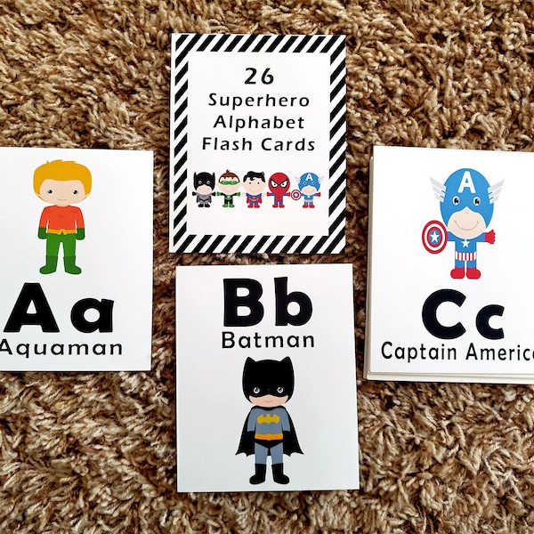 Superhero Cards - Etsy