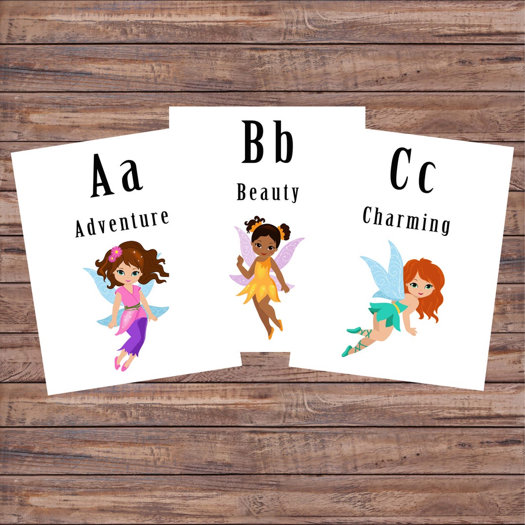Printable, Nursery Decor, Nursery Wall Art, Nursery Alphabet Wall Cards ...