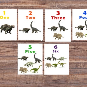 Dinosaur ABC Printable Flash Cards, Learning Toys, Dinosaurs, Printable ...