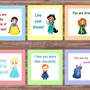 Lunch Box, Instant Download, Princess Lunch Box, Kindergarten ...