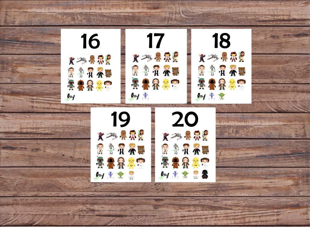 Flash Cards, Star Wars Digital Download, Montessori Toys, Educational ...