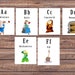 Beauty & Beast Alphabet Flash Cards, Princess Learning Toys, Printable ...