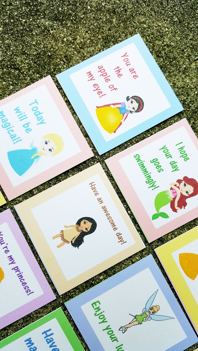 Princess Notes, Lunch Box Note, Princess, Educational Toys, Kids Lunch ...