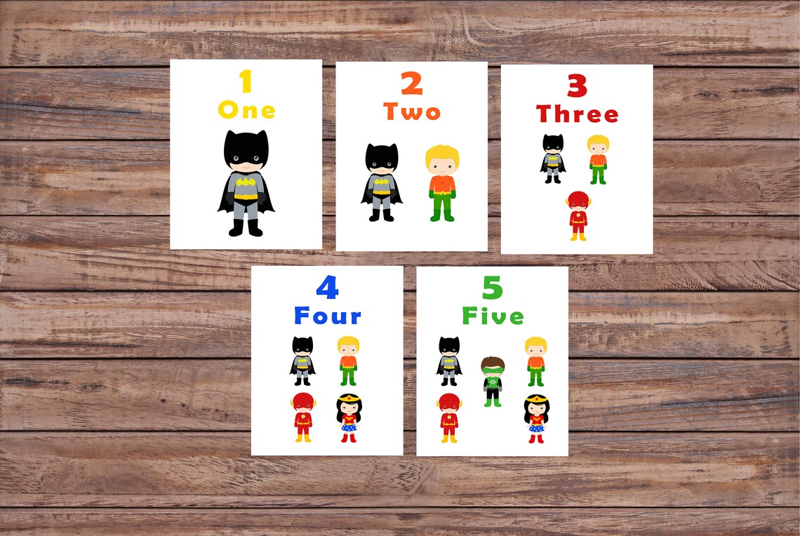 Flash Cards, Superhero, Alphabet Cards, Learning Toys, Educational Toys ...