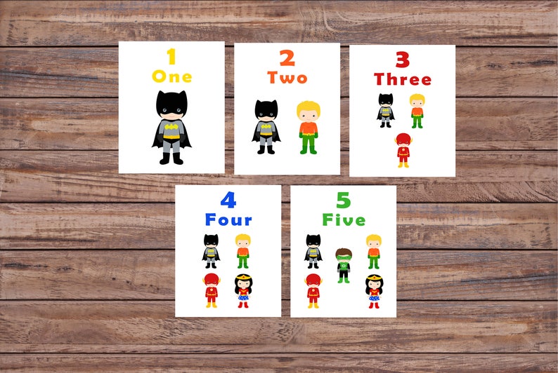 Flash Cards, Superhero, Alphabet Cards, Learning Toys, Educational Toys ...