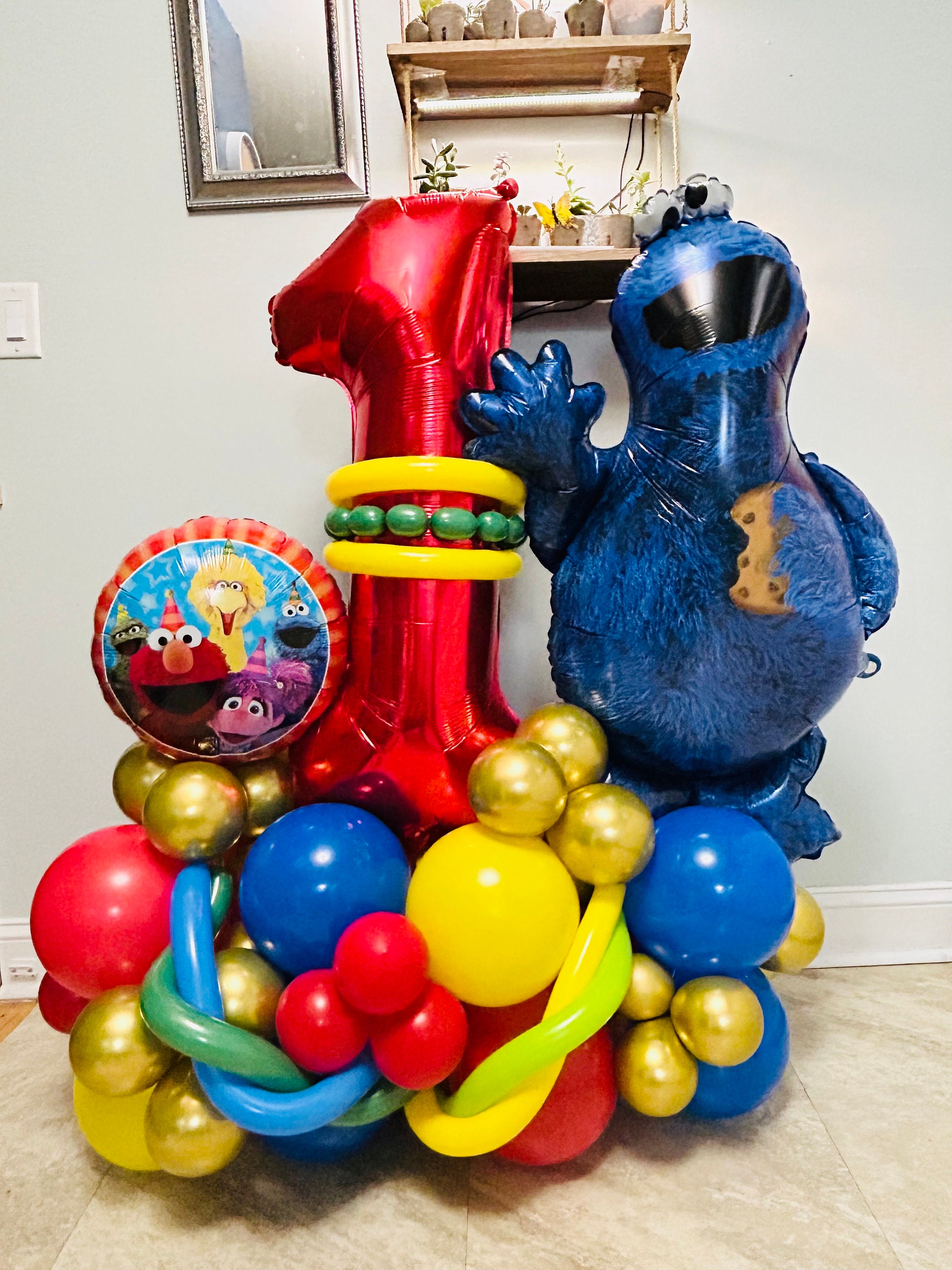 Boy Birthday Party Balloons, Balloon Bouquet, Number Balloon, Number Bouquet, Party Balloons ...