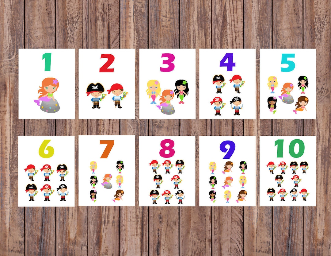 FREE Flash Cards, Pirates and Mermaids, Learning Toys, Educational Toys ...