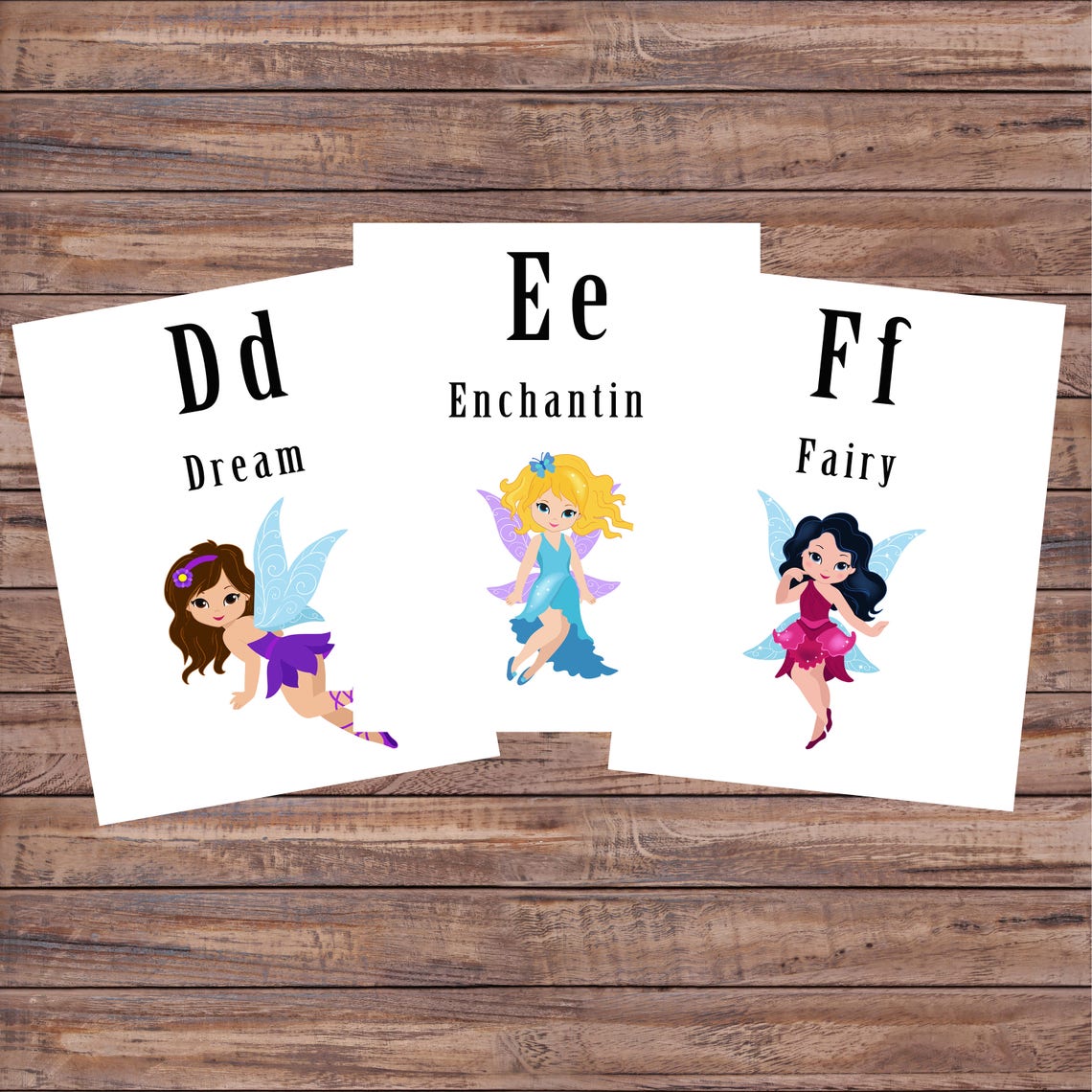 Preschool Learning Flash Cards, Printable Alphabet Cards, Montessori ...