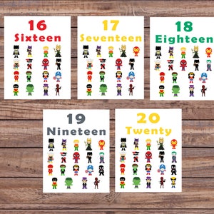 Flash Cards, Superhero, Alphabet Cards, Learning Toys, Educational Toys ...