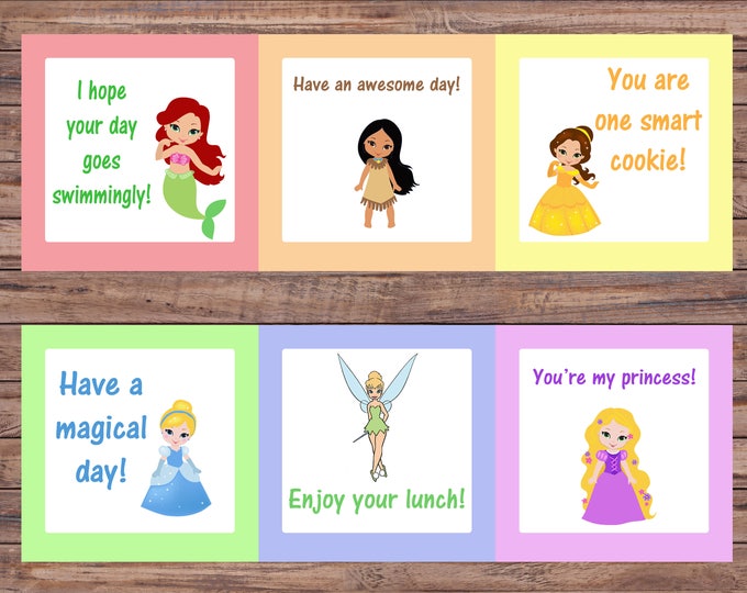 Lunch Box Instant Download Princess Lunch Box Kindergarten - Etsy
