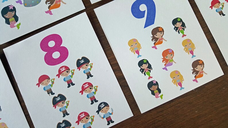 FREE Flash Cards, Pirates and Mermaids, Learning Toys, Educational Toys ...