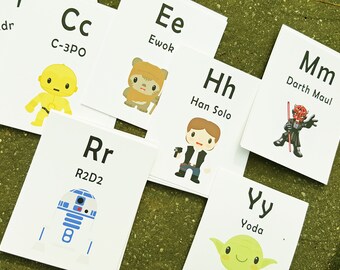 ABC Printable Flash Cards Learning Toys Superhero Printable