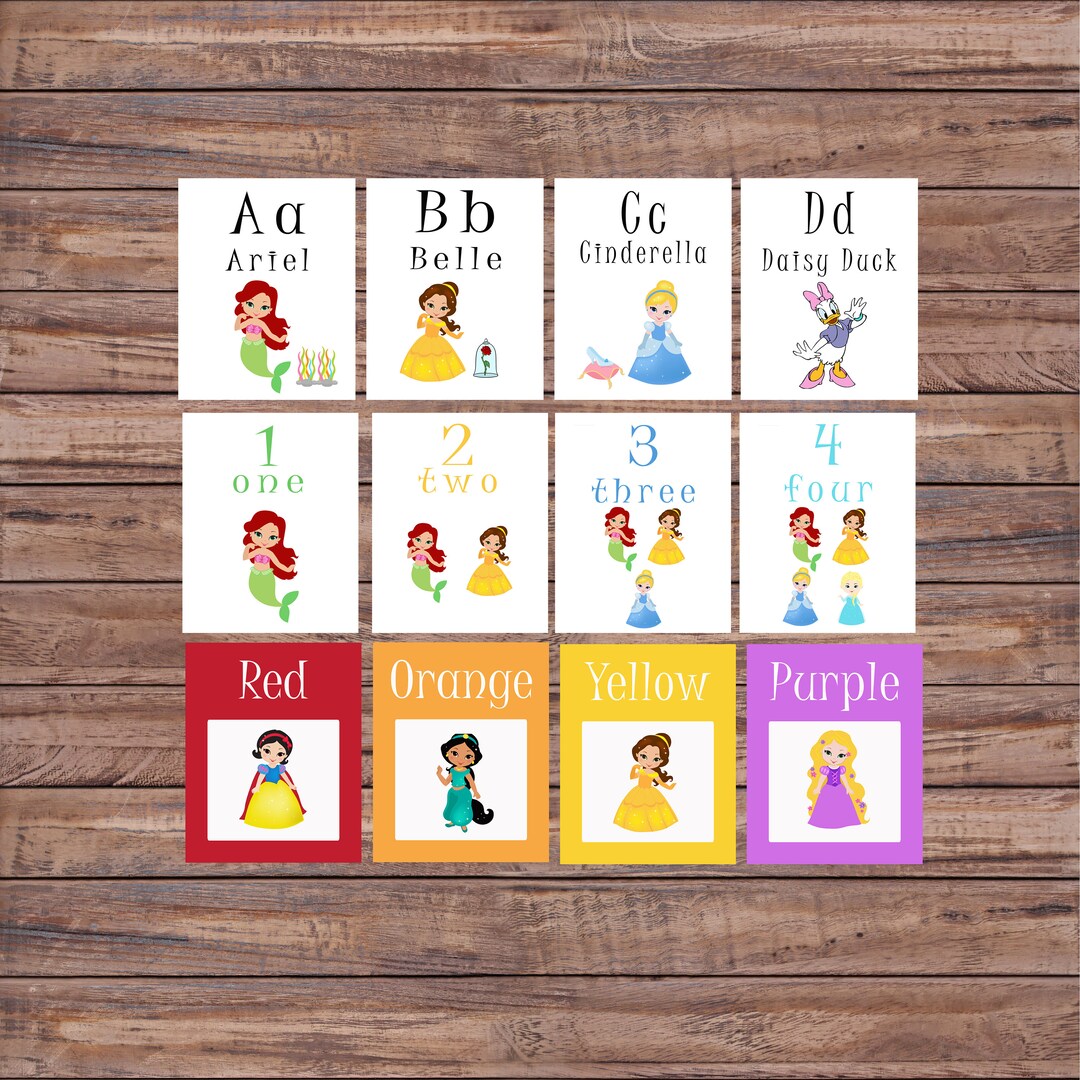 Flash Cards, Princess, Alphabet Cards, Learning Toys, Educational Toys ...