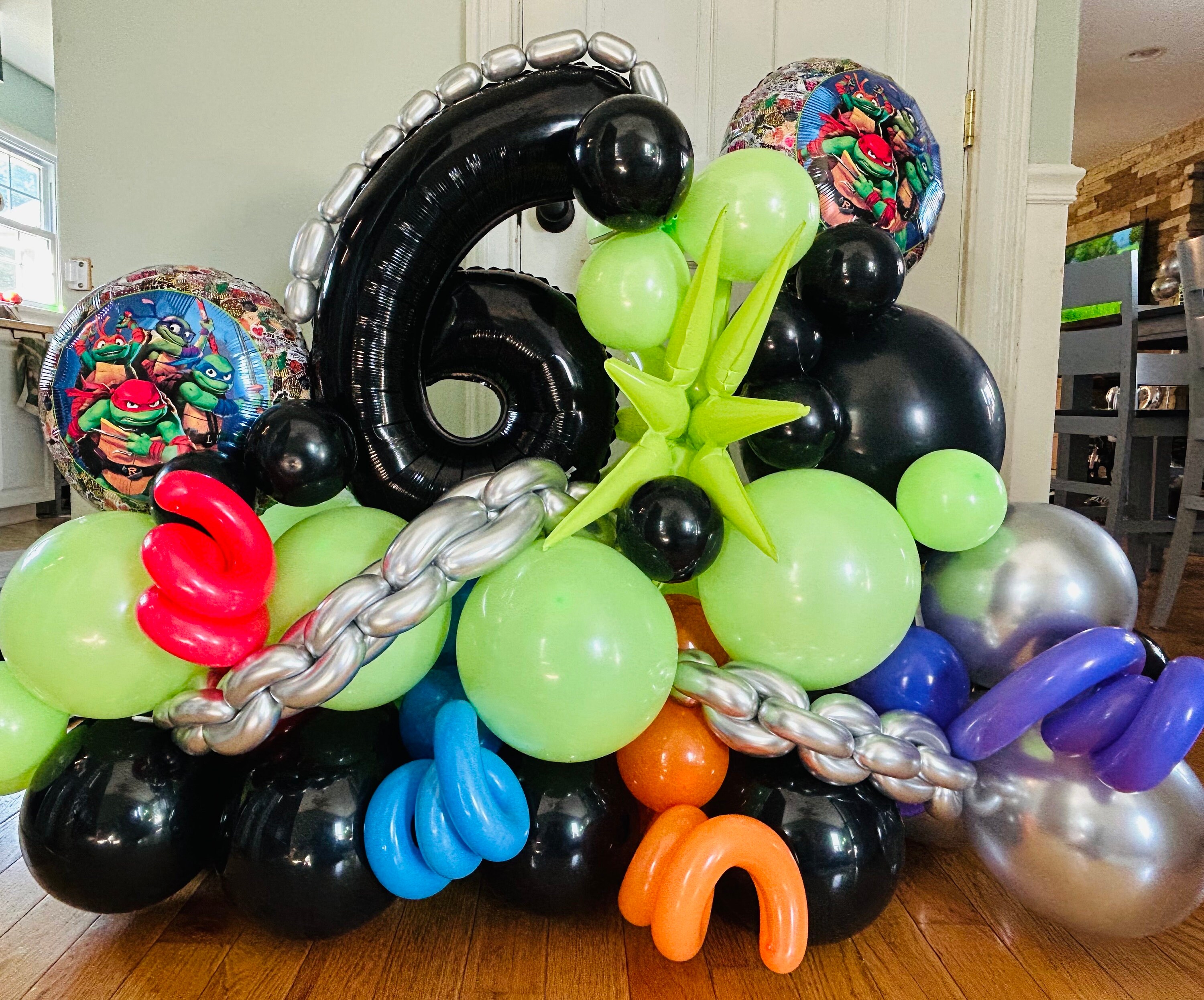 Boy Birthday Party Balloons, Balloon Bouquet, Number Balloon, Number ...
