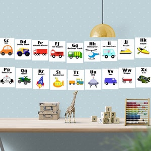 Flash Cards, Transportation, Alphabet Cards, Learning Toys, Educational ...
