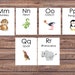 Jungle Animal Alphabet Flash Cards Zoo Animals (Instant Download) - Etsy