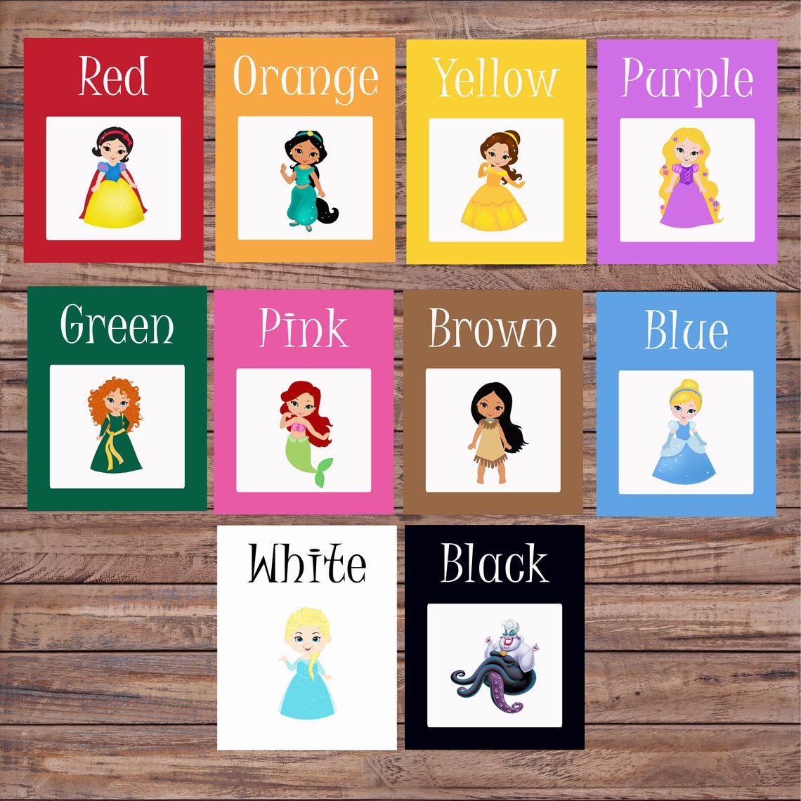 Flash Cards, Princess, Alphabet Cards, Learning Toys, Educational Toys ...