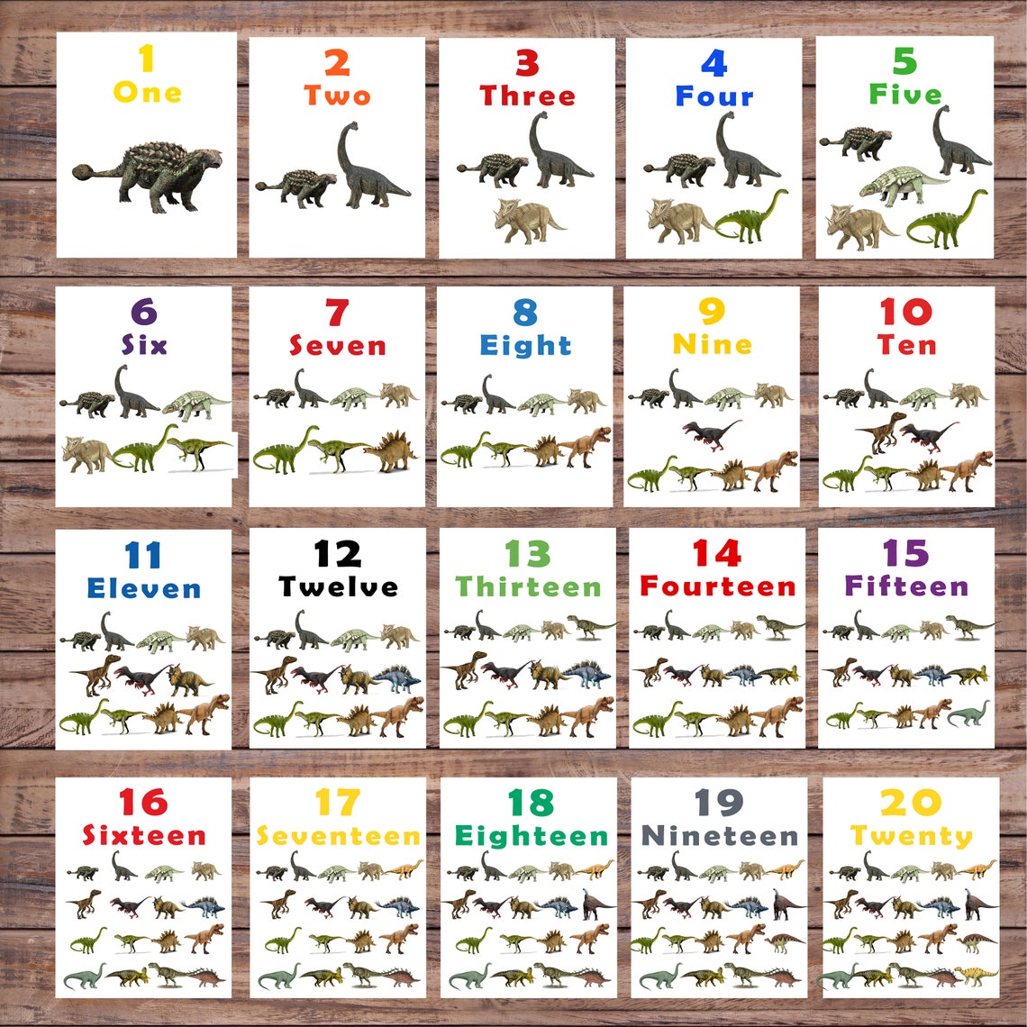 Dinosaur ABC Printable Flash Cards, Learning Toys, Dinosaurs, Printable ...