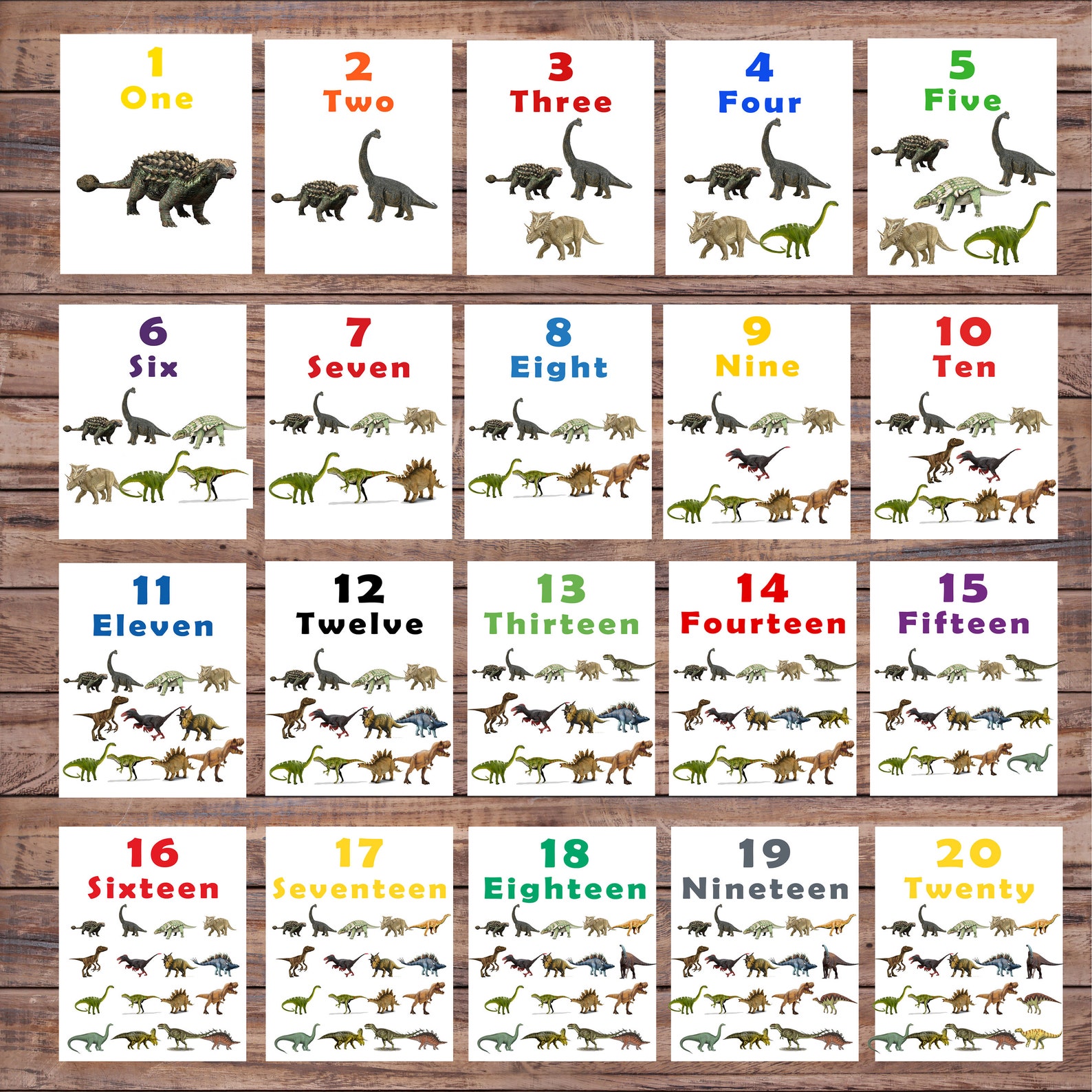 Dinosaur ABC Printable Flash Cards, Learning Toys, Dinosaurs, Printable ...