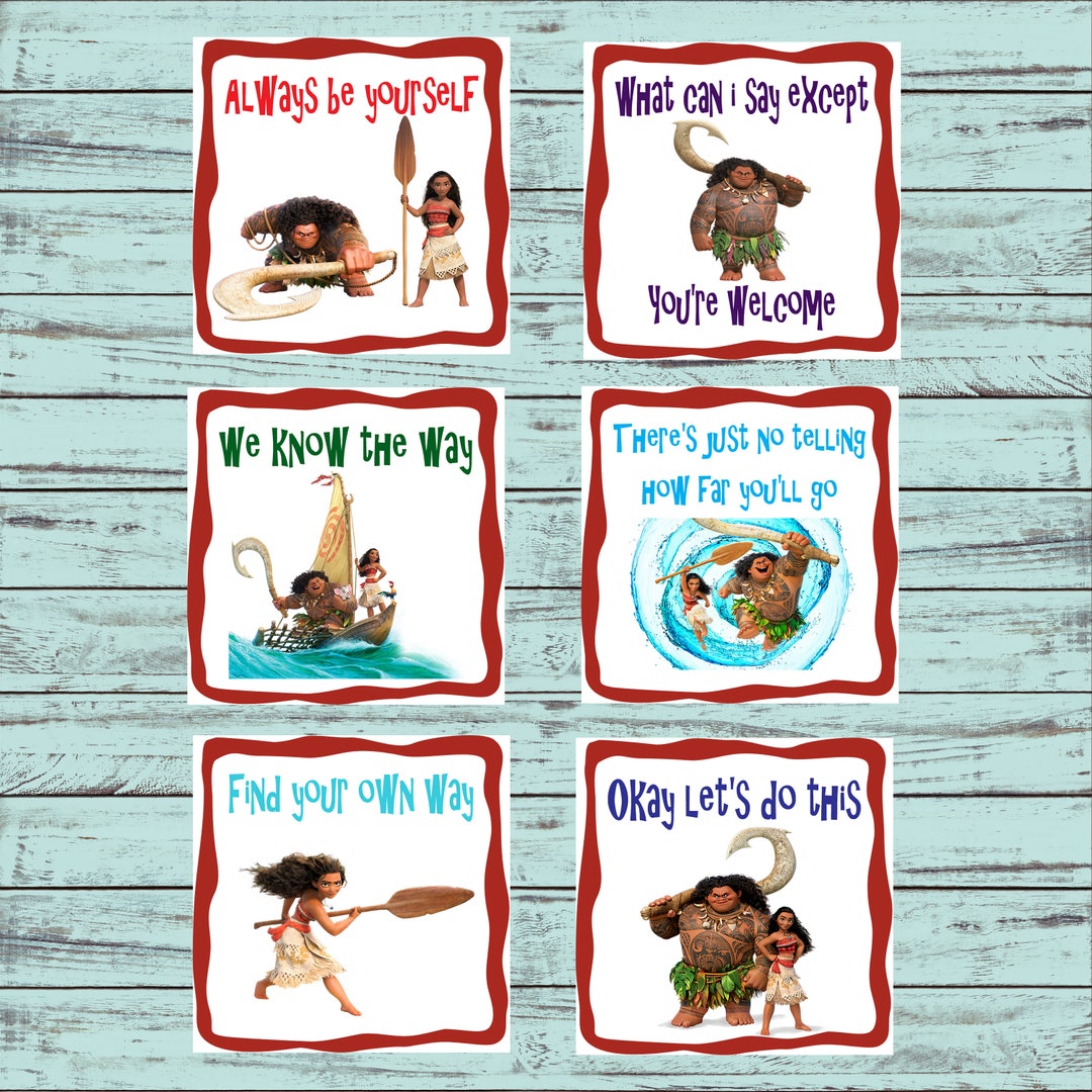 Lunch Box, Instant Download, Moana, Educational Toys, Moana Cards ...