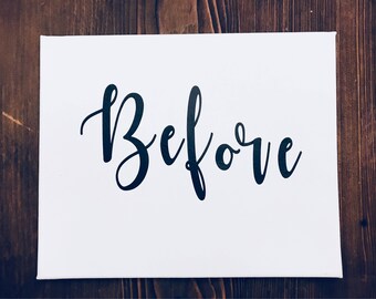 Before after signs | Etsy