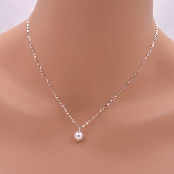Single Pearl Necklace - Etsy
