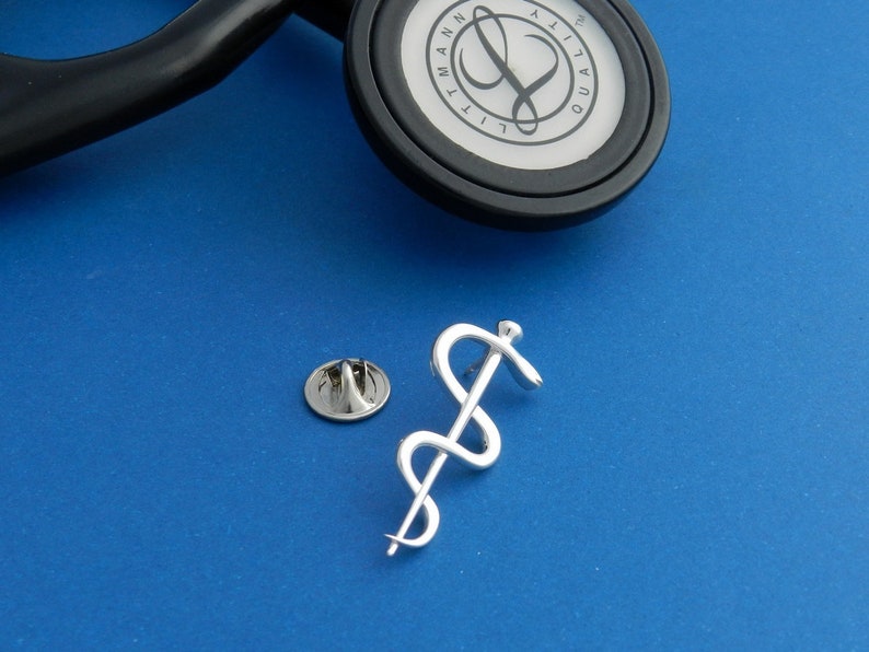 Rod of Asclepius Pin the Good Doctor Lapel Pin - Etsy Canada