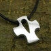 Hooked Cross- Pendant in 925 Sterling Silver - Etsy