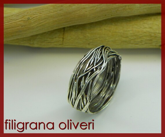 STRAW Ring in Silver | Etsy