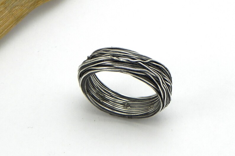 STRAW Ring in Silver - Etsy
