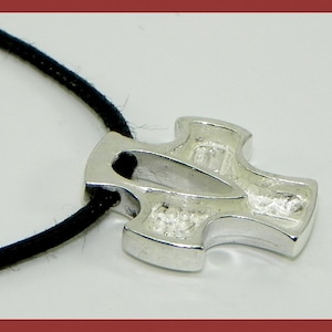 Hooked Cross Pendant in 925 Sterling Silver - Etsy