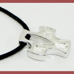Hooked Cross Pendant in 925 Sterling Silver - Etsy
