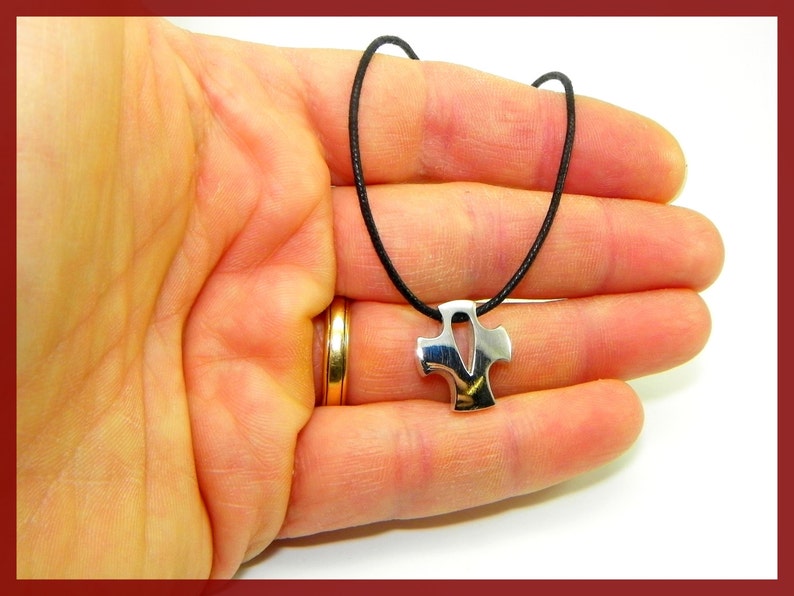 Hooked cross Pendant in 925 sterling silver | Etsy