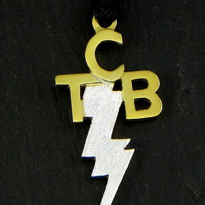 Elvis Presley Pendant TCB , Sterling Silver 925 Bicolor - Etsy