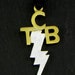 Elvis Presley Pendant TCB , Sterling Silver 925 Bicolor - Etsy