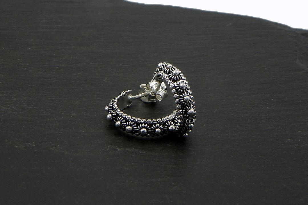 Sardinian Earrings , Silver Filigree - Made in Italy . - Etsy