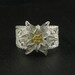 Edelweiss Ring , Silver Filigree - Made in Italy - Etsy