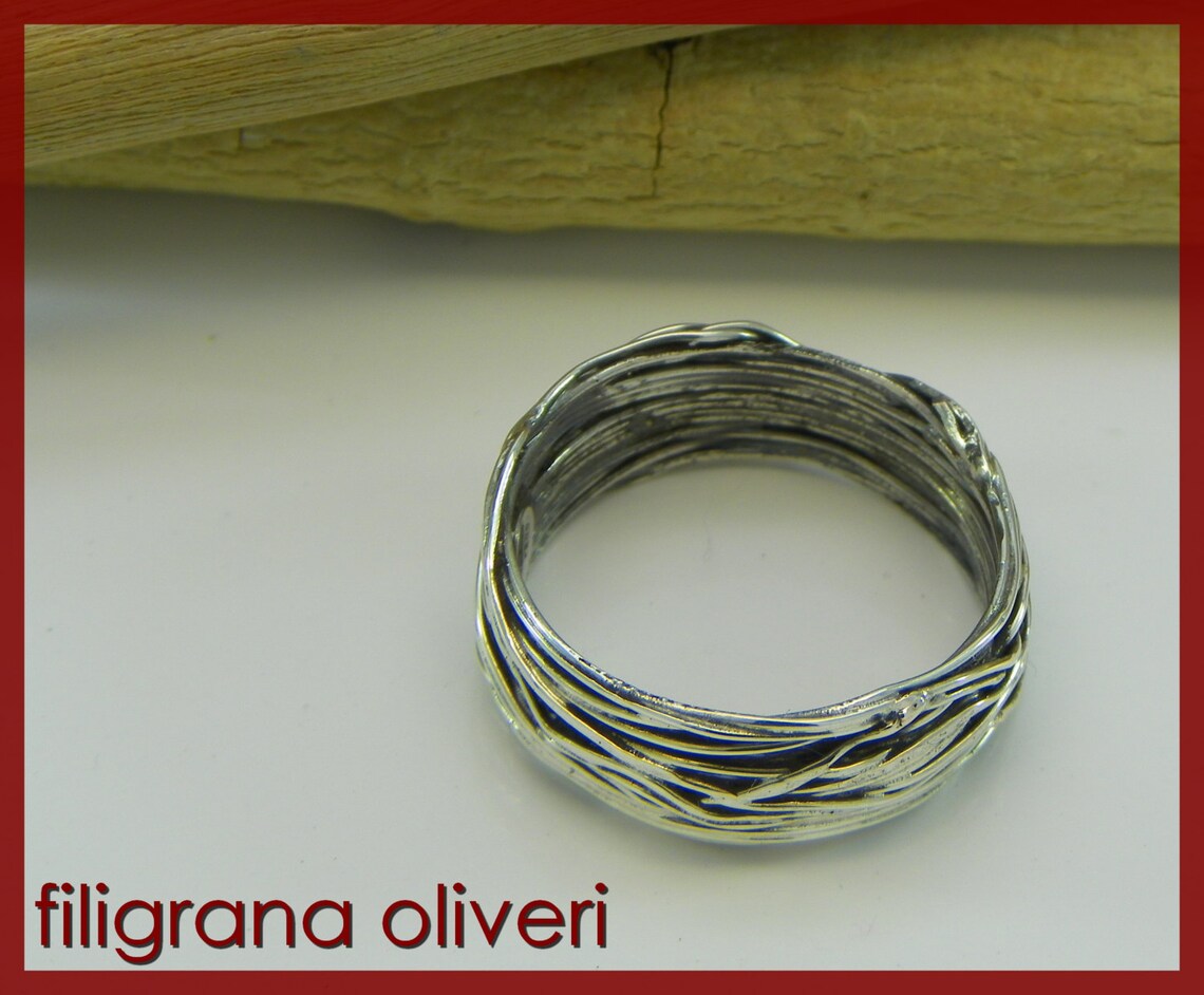 STRAW Ring in Silver | Etsy