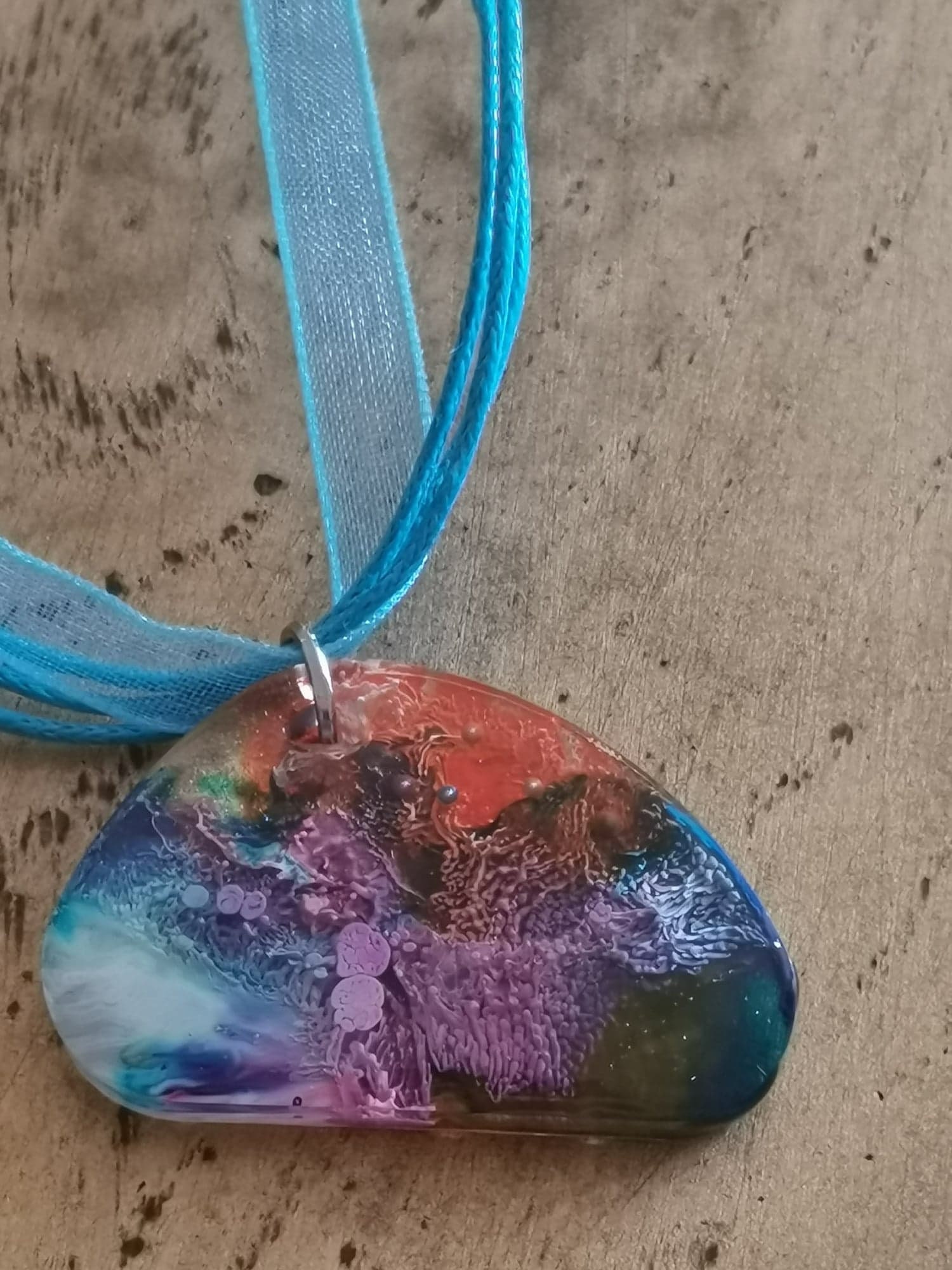 Collar multicolor collar hecho a mano collar único collar | Etsy