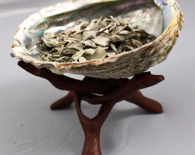 Smudging Kit Abalone Shell With Stand and Sage - Etsy