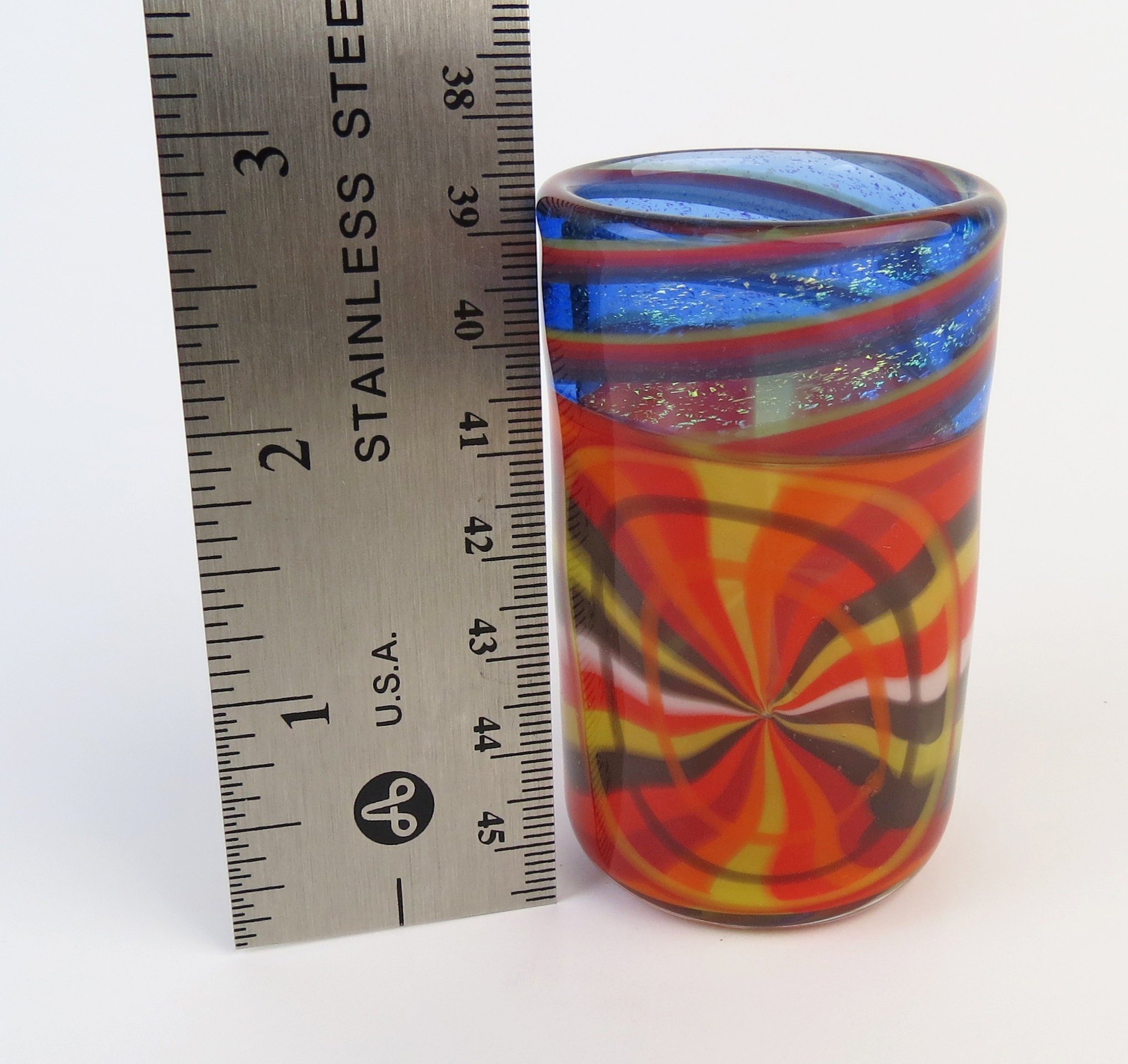 Handblown Shot Glass Brian Messer - Etsy