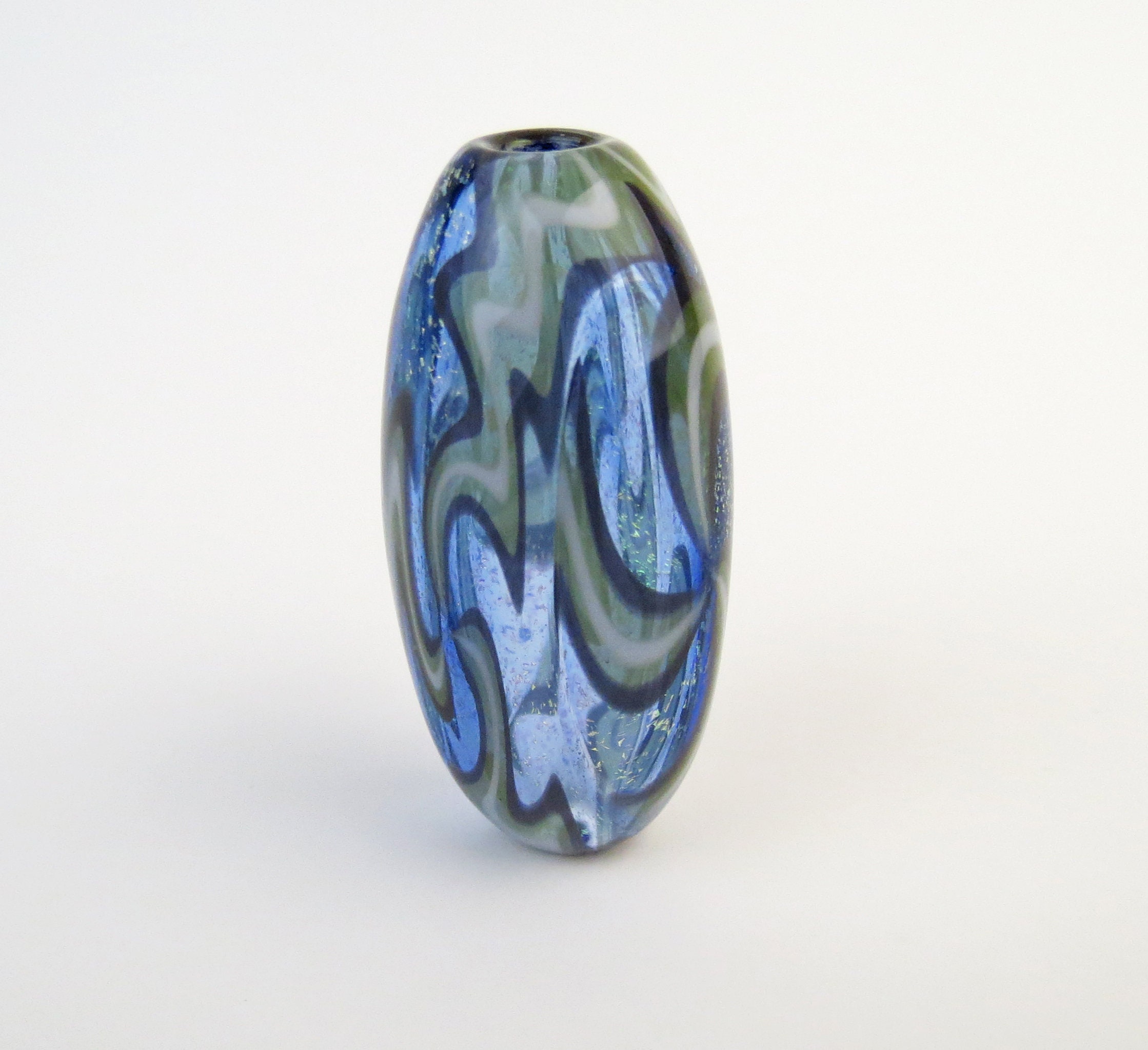 Handblown Dichroic Glass Reversal Bead Brian Messer - Etsy