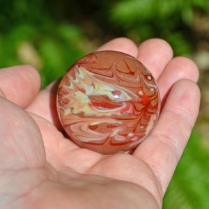 Handblown Borosilicate Glass Dragon's Blood Marble Brian Messer - Etsy